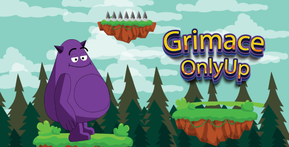 Grimace Only Up Game- Arcade Game - HTML5, Construct 3 - code.market