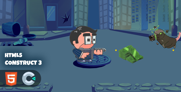 Mafia Boy Construct 3 HTML5 Game - code.market