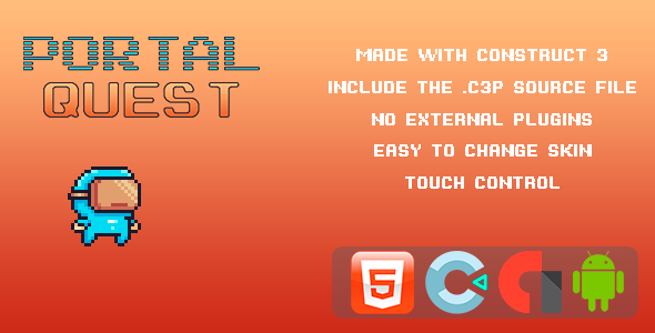 Portal Quest - Template for Construct 3 - code.market