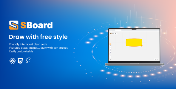 Sboard | Drawing tool - Smart drawing - Editor math - Reactjs - code.market