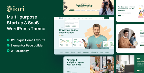 iori - Multipurpose Startup & SaaS Elementor WordPress Theme - code.market