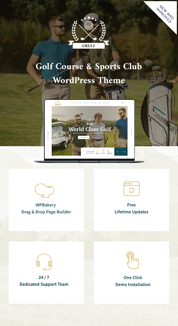 Grulf - Golf Club WordPress Theme - code.market