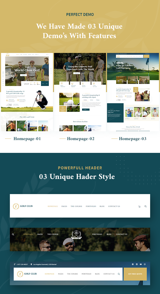Grulf - Golf Club WordPress Theme - code.market