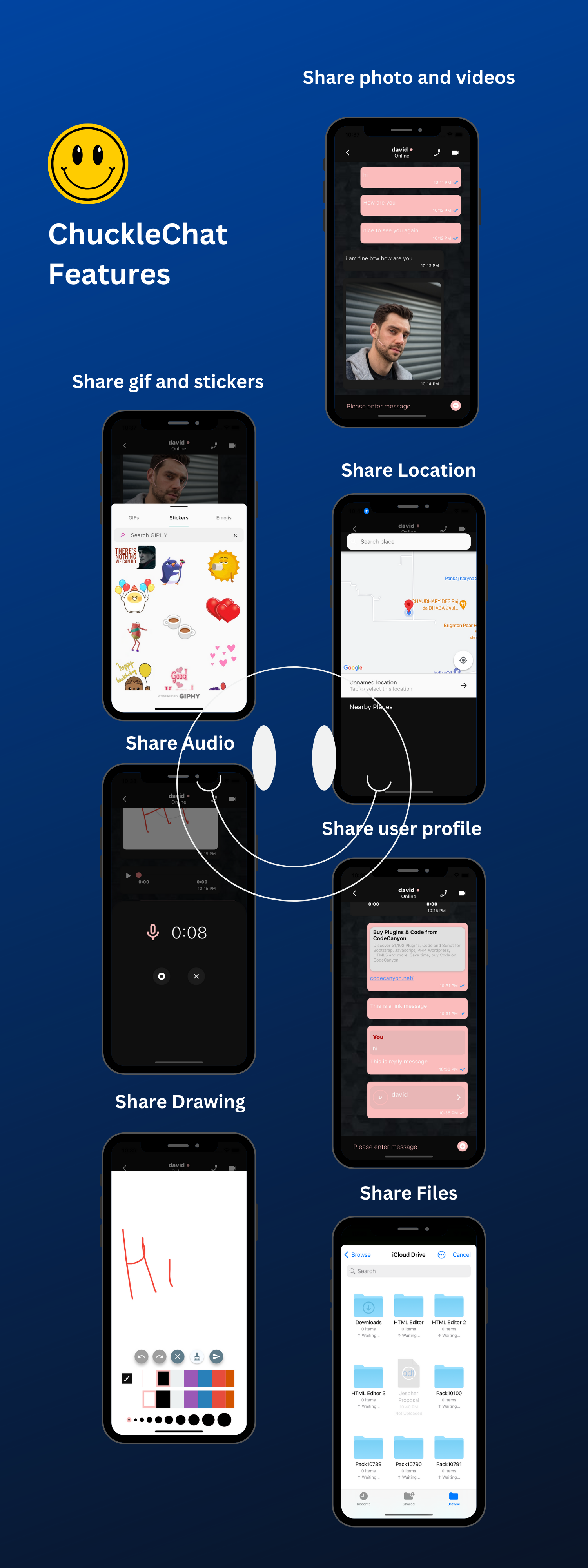 ChuckleChat - A complete Chat messenger, nodejs chat, - code.market