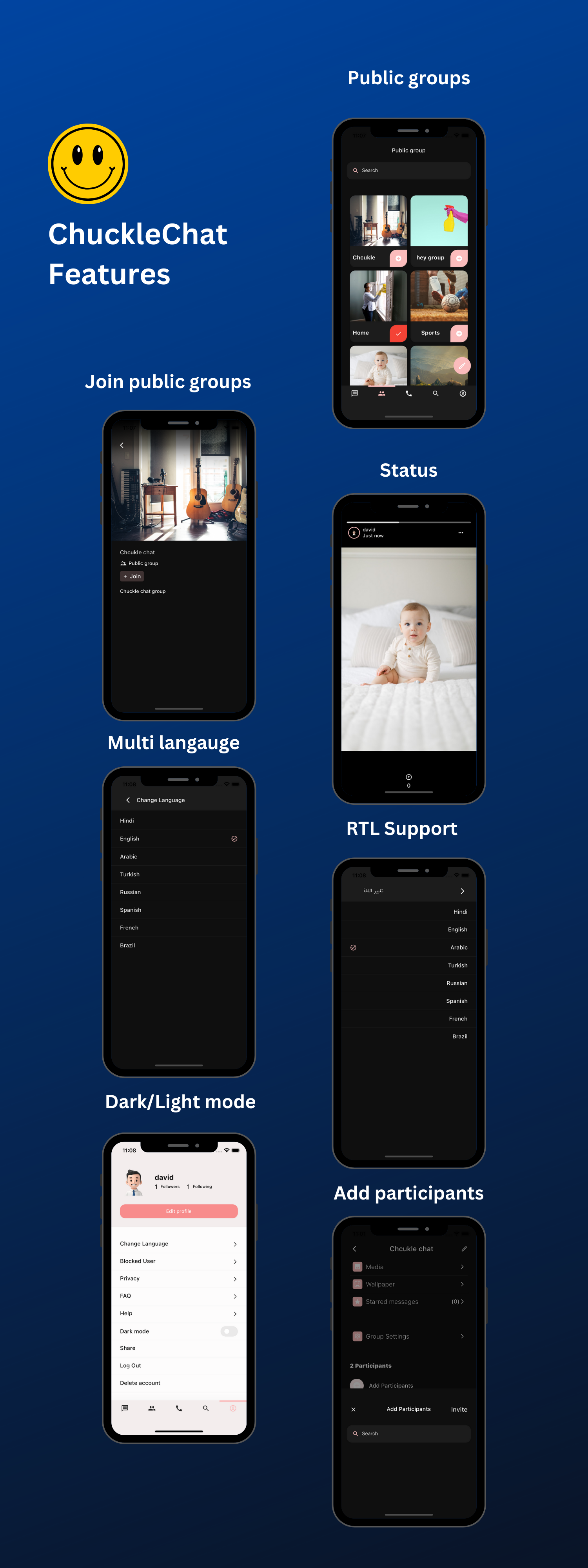 ChuckleChat - A complete Chat messenger, nodejs chat, - code.market