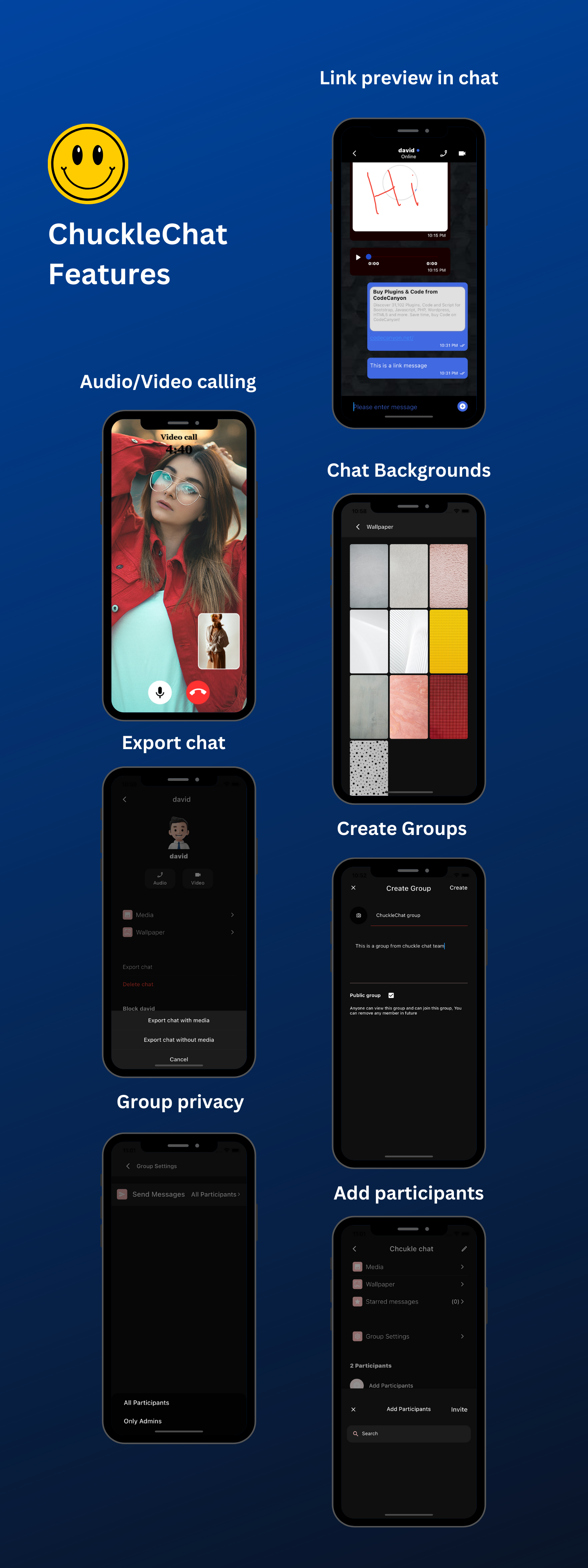 ChuckleChat - A complete Chat messenger, nodejs chat, - code.market