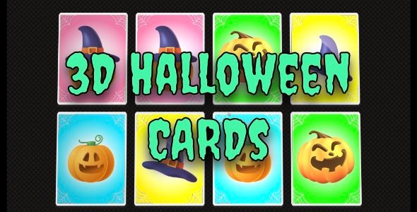 3D Halloween Cards - Cross Platform Memory Game - code.market