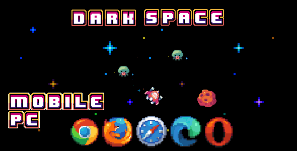 Dark Space - HTML5 Game (With Construct 3 Source-code .c3p) - code.market