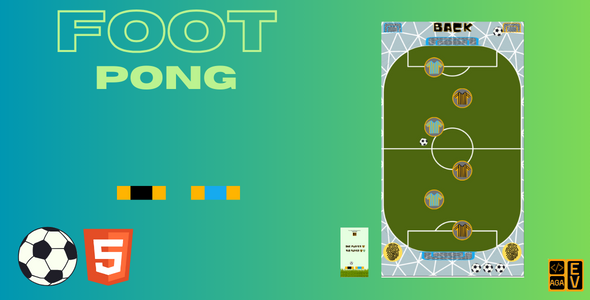 FOOT PONG HTML5 GAME - code.market