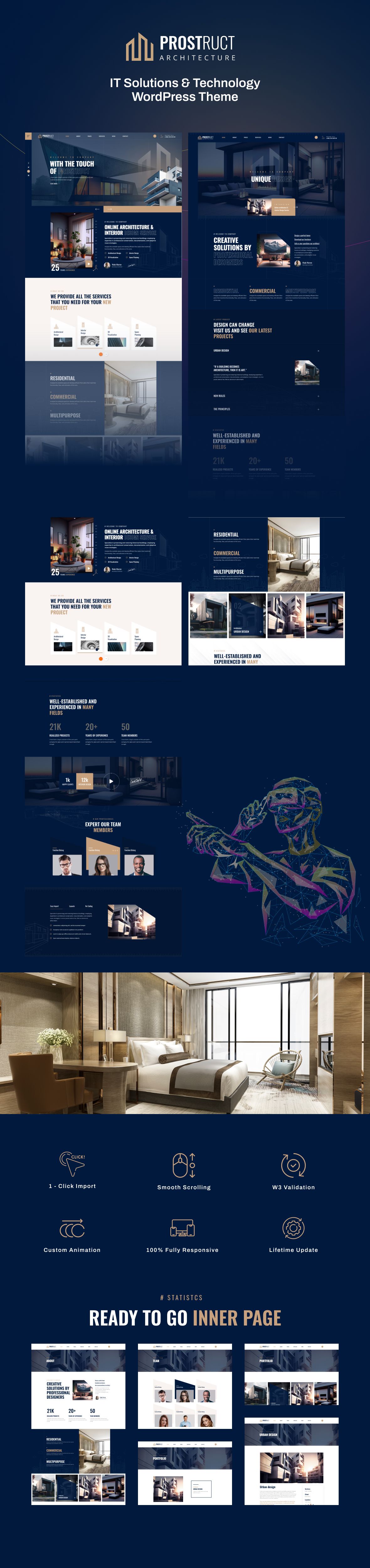Prostruct - Architecture and Interior Design WordPress Theme - code.market