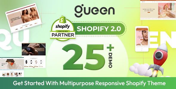 Queen - Multipurpose Responsive Shopify Theme OS 2.0 - code.market