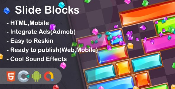 Slide Blocks(Html5 + Construct 3 +Mobile) - code.market