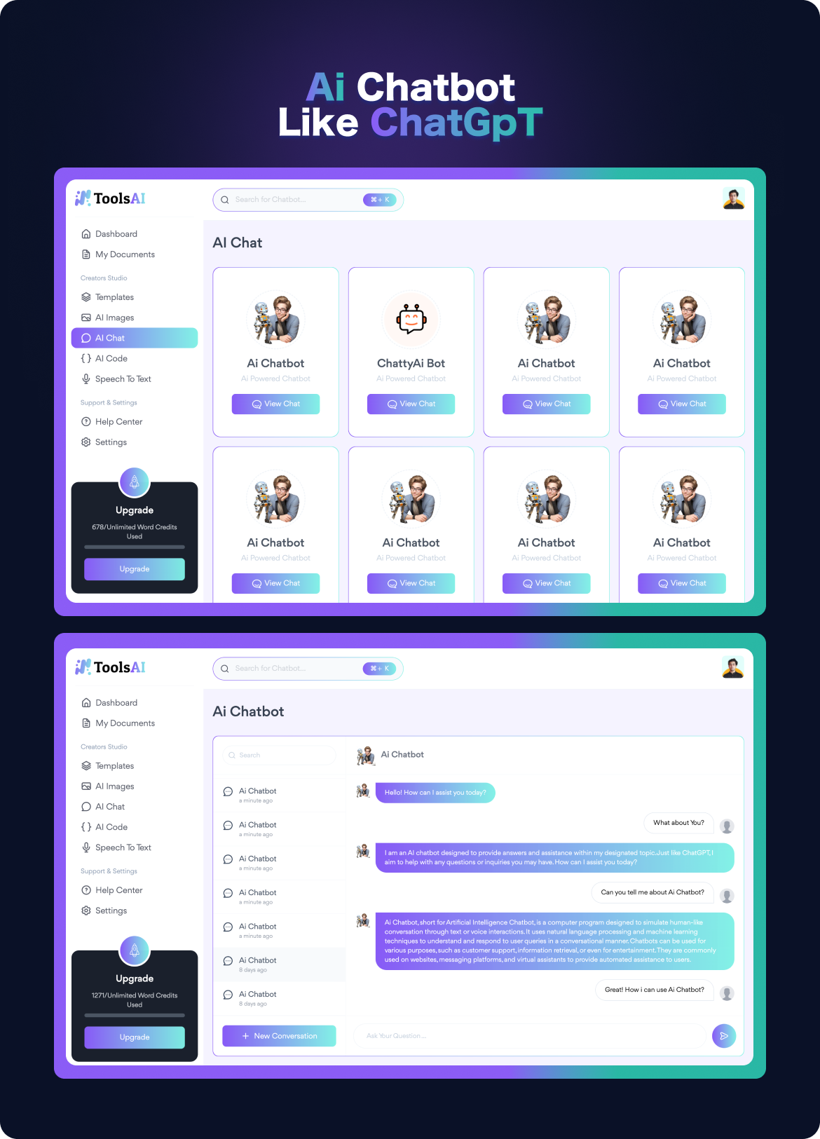 ToolsAi - Ai Content, Image, Chatbot, Code and Speech - code.market