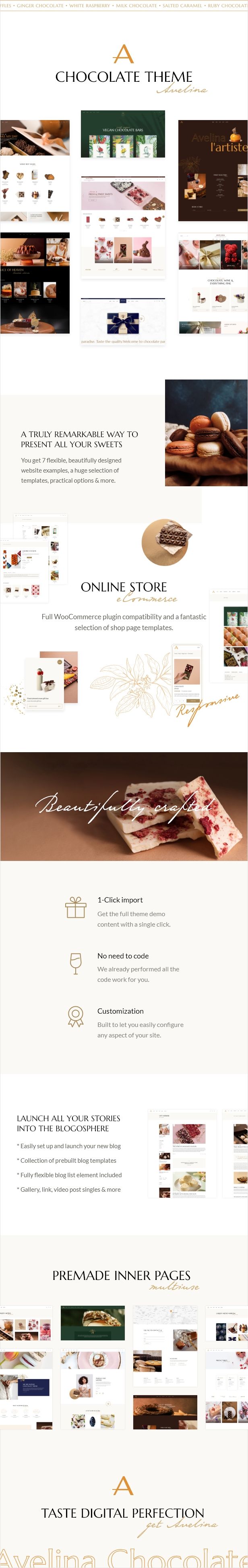 Avelina - Chocolate and Cake Shop Theme - code.market