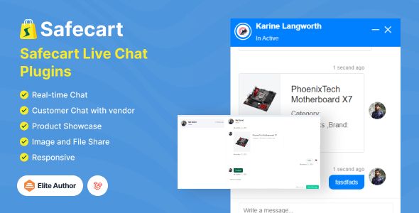 Live Chat Plugin Safecart Multi Vendor Laravel Ecommerce Platform Code Market