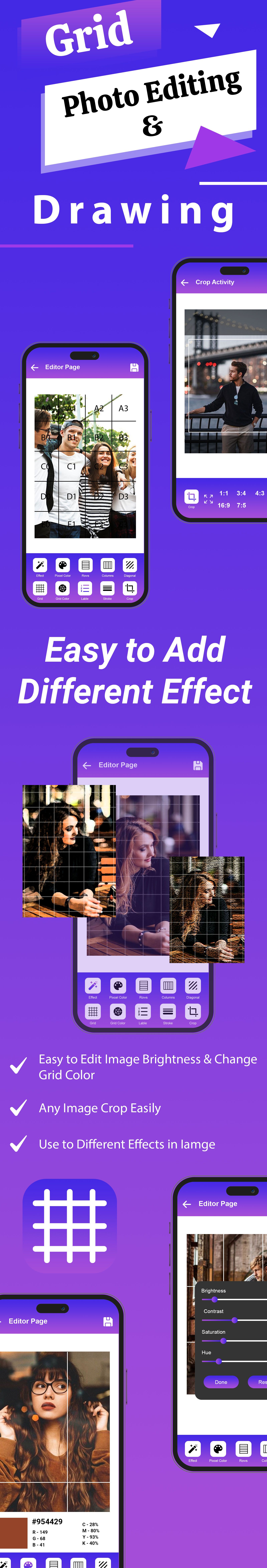 Grid - Photo Editing and Drawing - PhotoSplit Grid - code.market