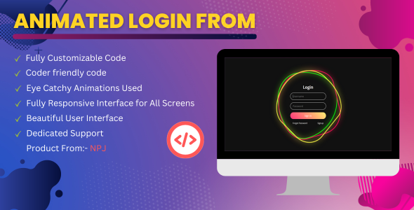 Animated Login Form - code.market