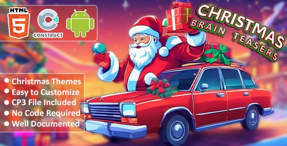 Christmas Brain Teasers Game - Educational Memory - code.market