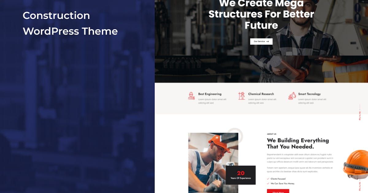 Constech - Construction WordPress Theme - code.market