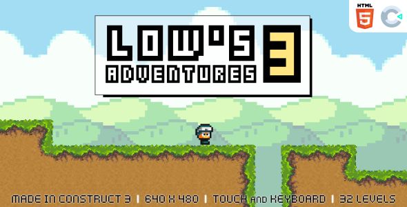 Low's adventures 3 - HTML5 Platform game - code.market