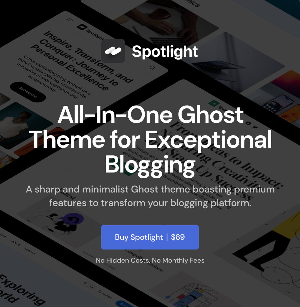 Spotlight - All-In-One Ghost Theme for Exceptional Blogging Ghost Themes Blogging - code.market