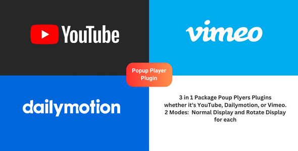 Popups Plugin Players (YouTube, Dailymotion, and - code.market