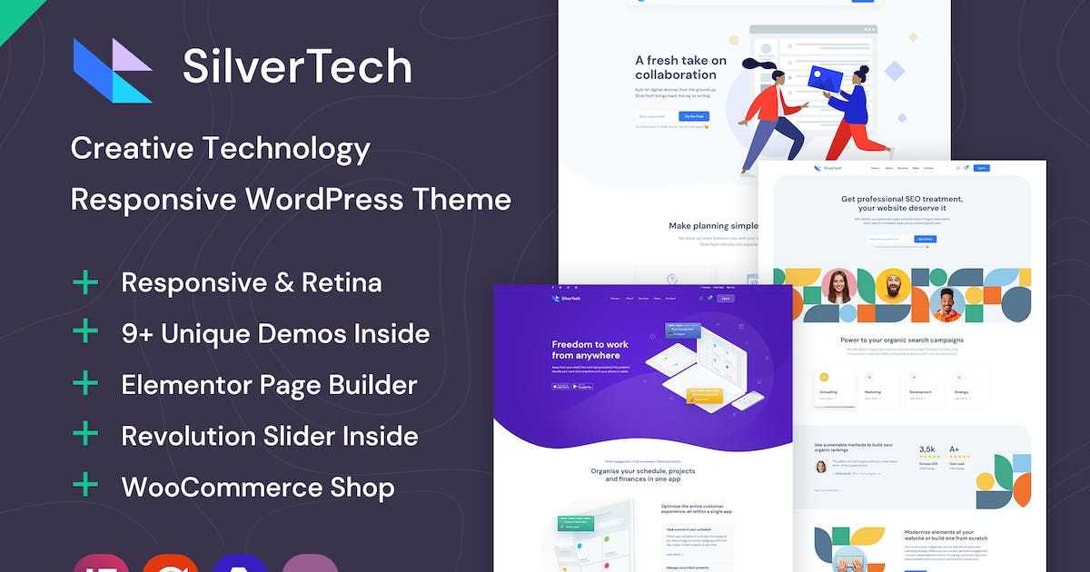 Silvertech - Creative WordPress Theme - code.market