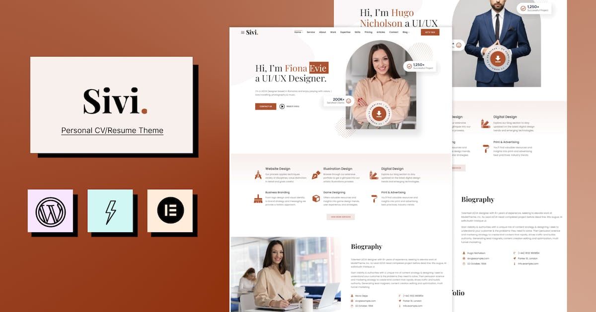 Sivi - Personal CV/Resume Theme - code.market