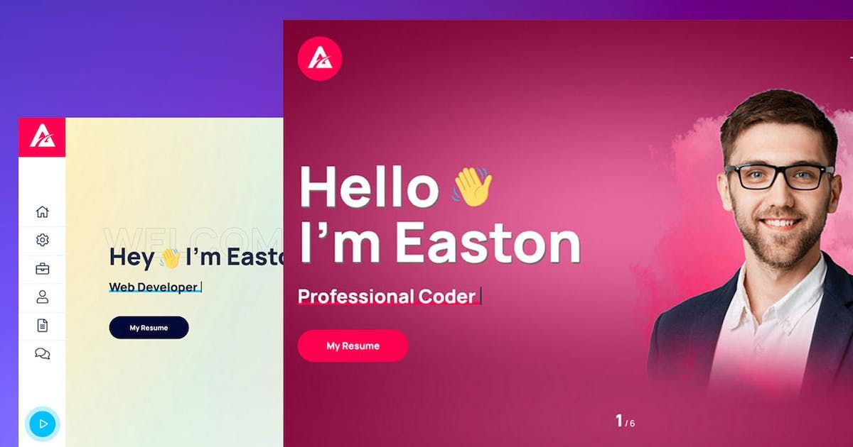 Ambrox - Personal Portfolio Template - code.market