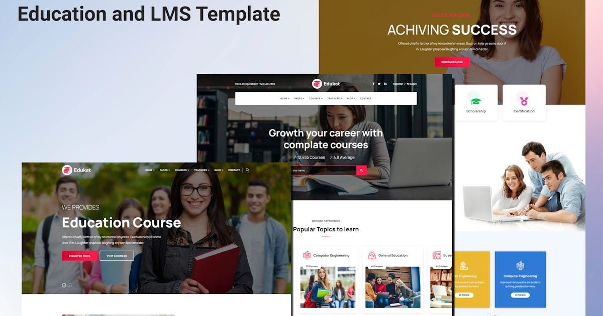 Edukat - Education and LMS Template - code.market