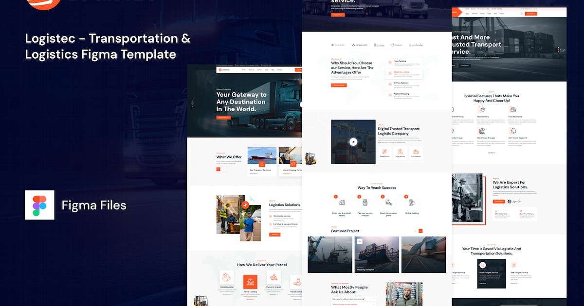Logistec – Transportation & Logistics Figma - code.market