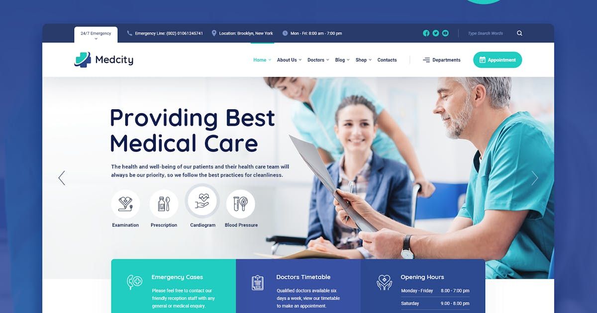 Medcity - Health & Medical HTML5 Template - code.market