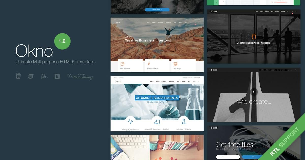 Okno - Ultimate Multipurpose HTML5 Template - code.market