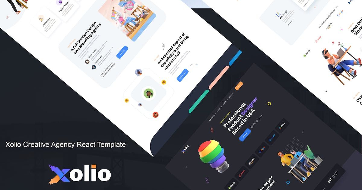 Xolio - Creative Agency & Portfolio React Template - code.market