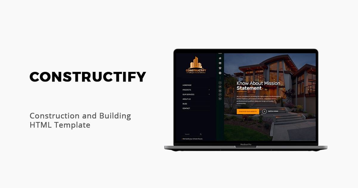 Constructify - Industry and Construction Template - code.market