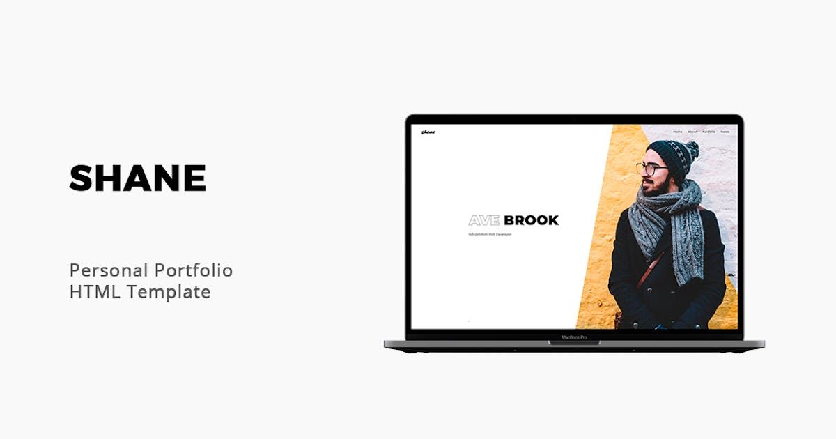 Shane - Personal Portfolio Template - code.market