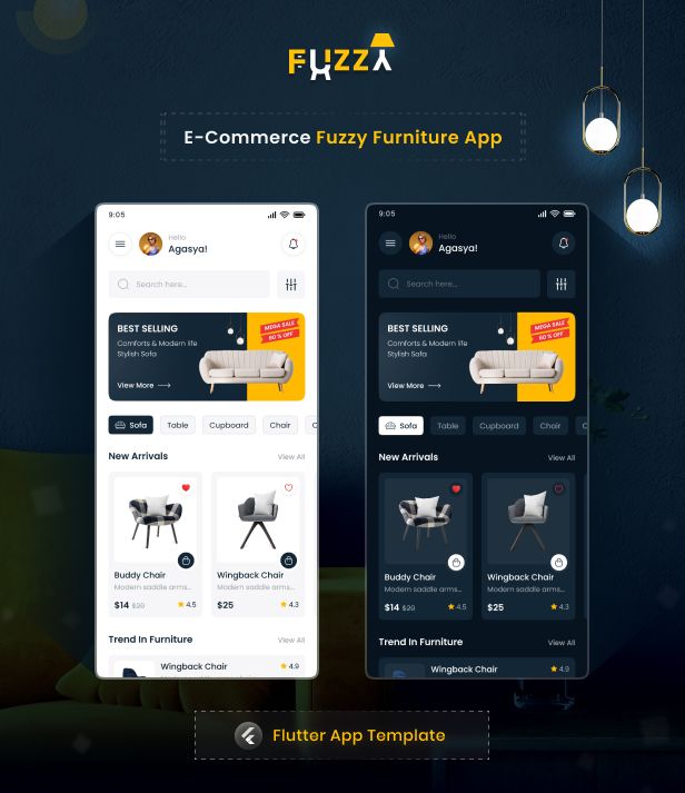 Fuzzy - Ecommerce Flutter Ui KIt Template - code.market
