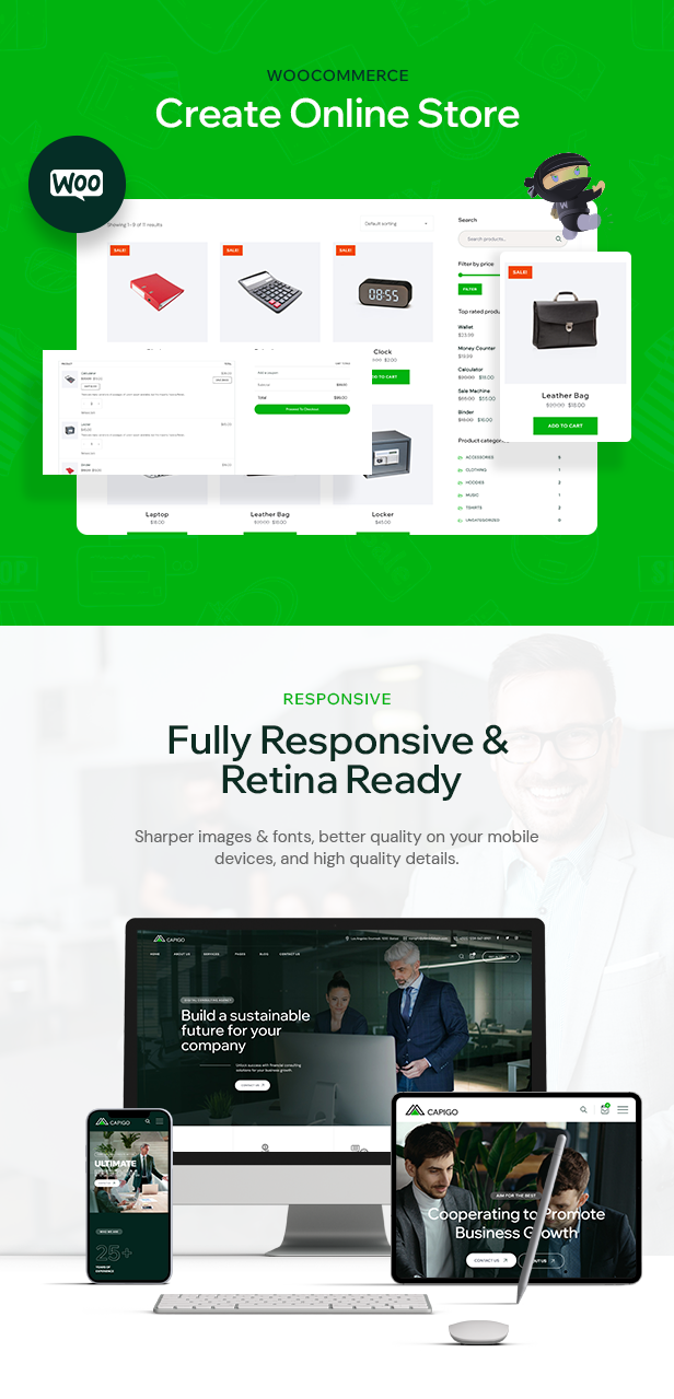 Capigo - Business Marketing WordPress Theme - code.market