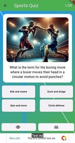 Sports Quiz Trivia ( Admob & Facebook Ads ) - code.market