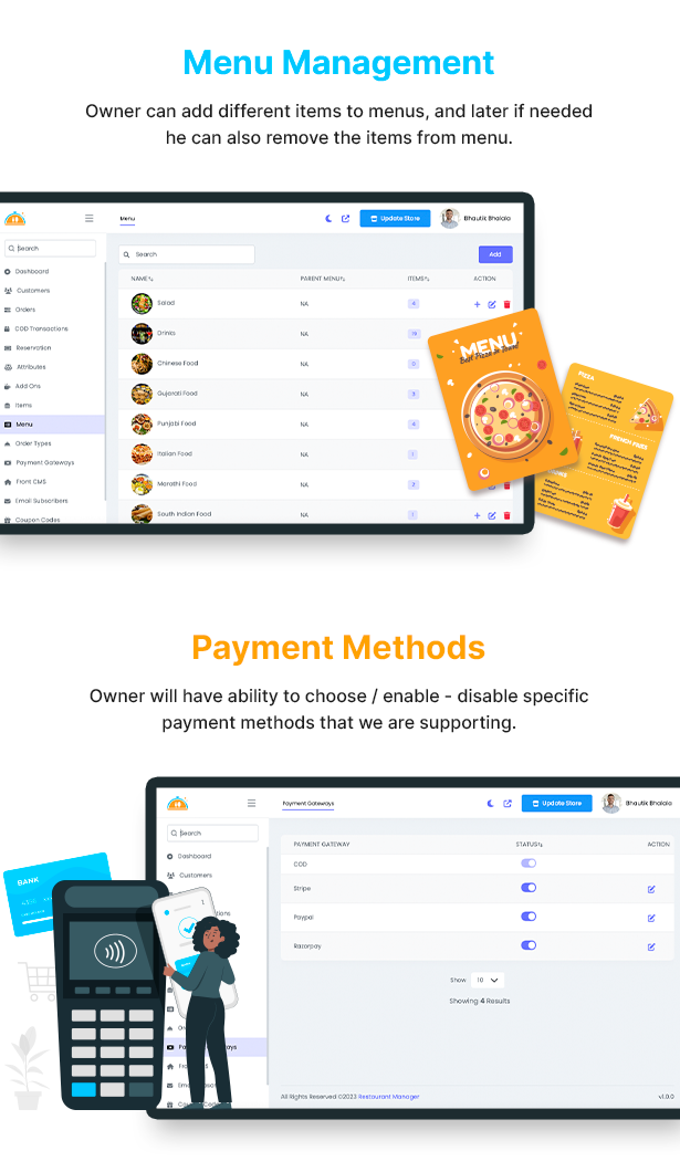 Multi Restaurant Management System by Infyomlabs - code.market