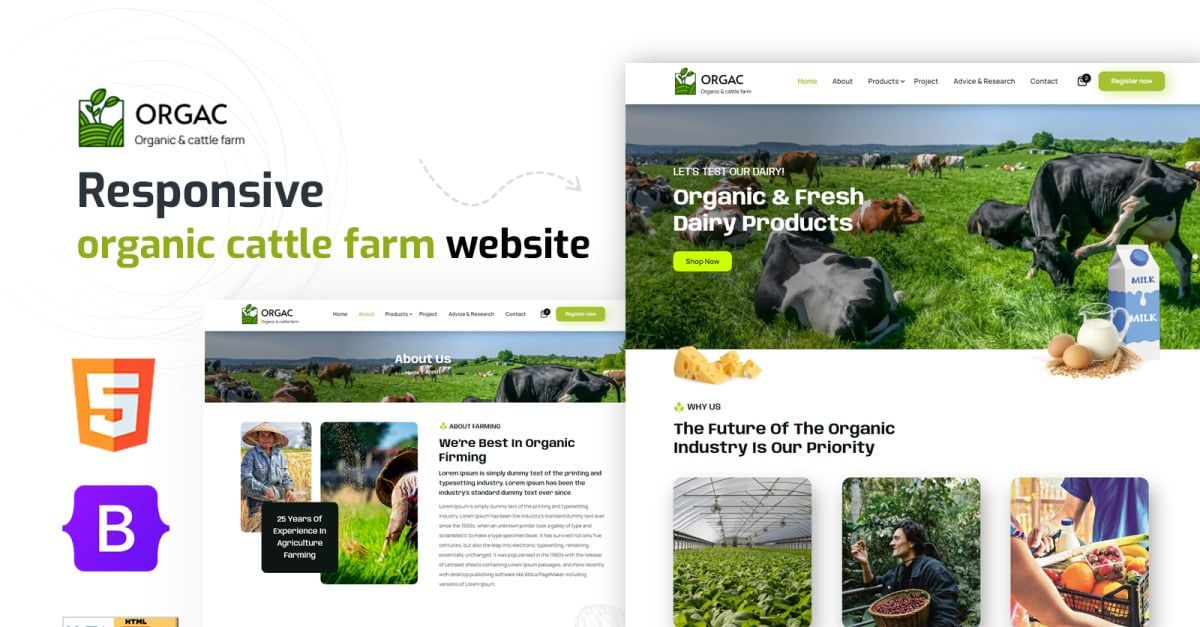 Orga - Organic Agriculture and Cattle, Dairy Product - code.market