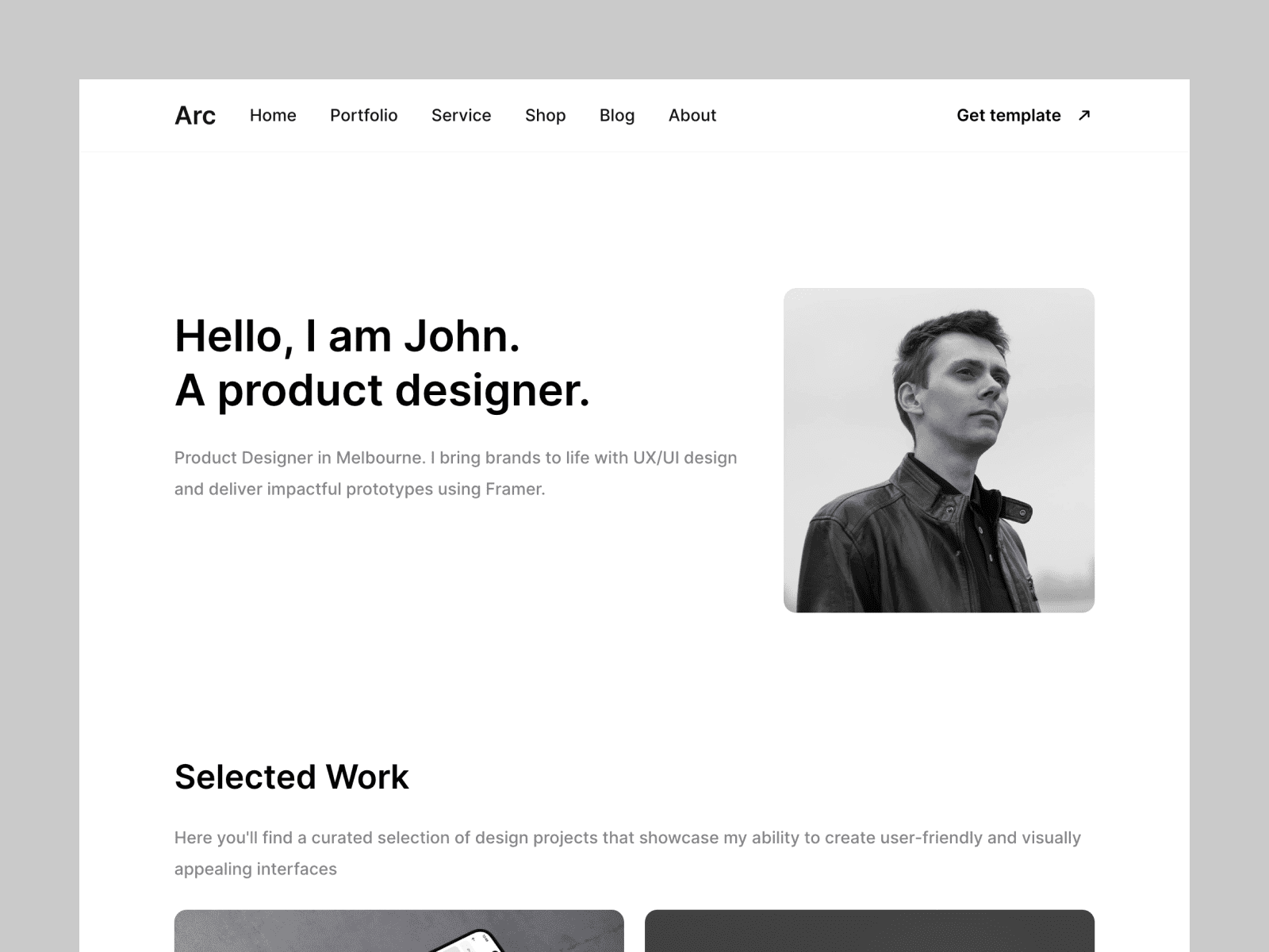 Arc Framer Template - code.market