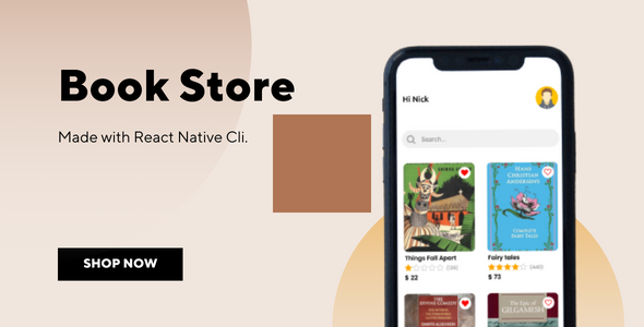 BookStore Theme - React Native - code.market