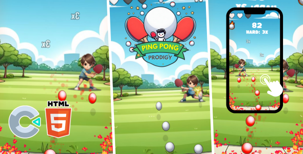 Boy Ping Pong - HTML5 (Source Code) - code.market