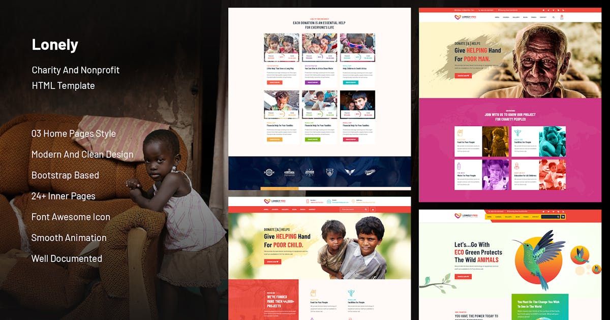 Charity & Nonprofit HTML Template - code.market
