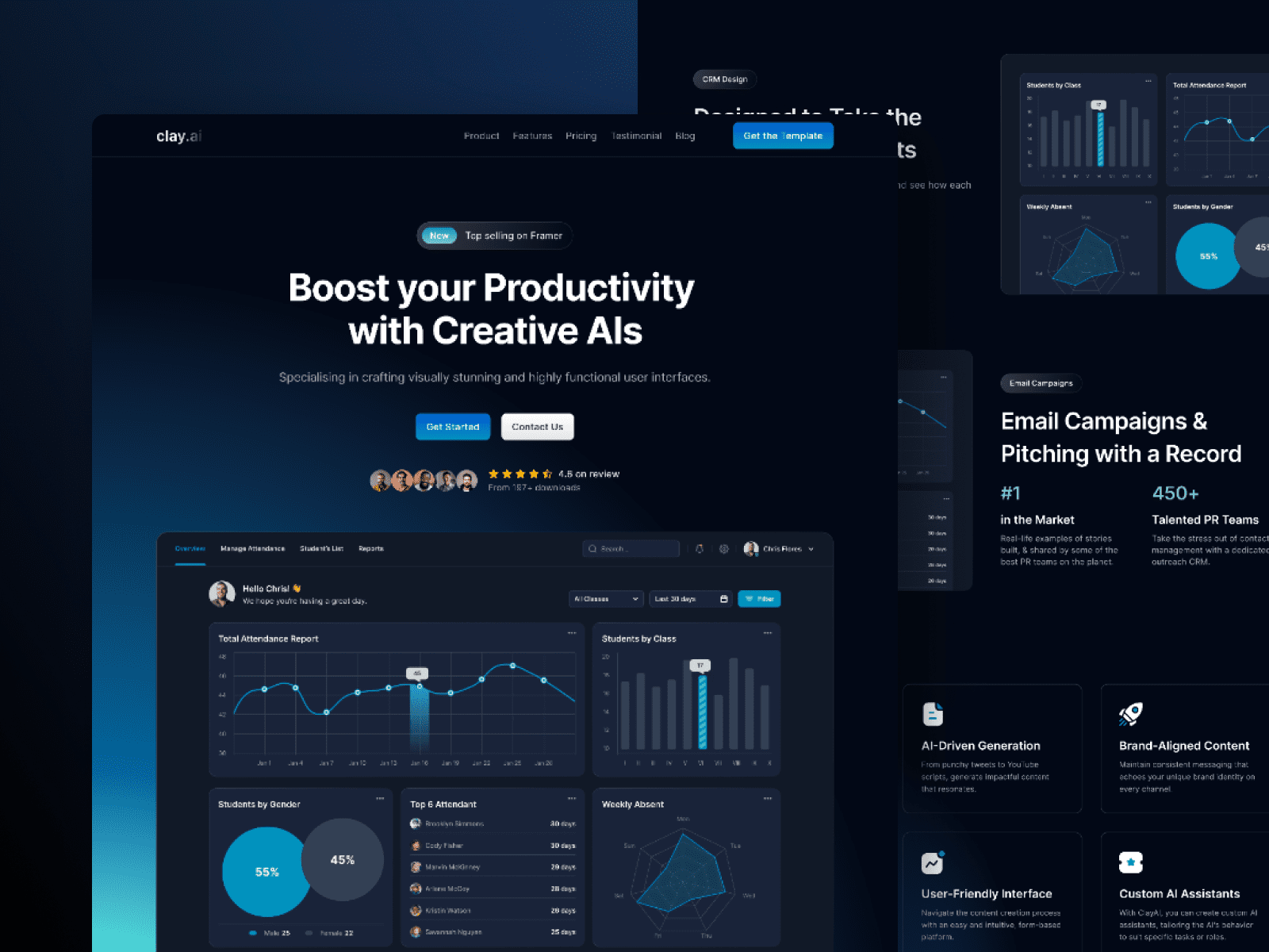 ClayAI Framer Template - code.market