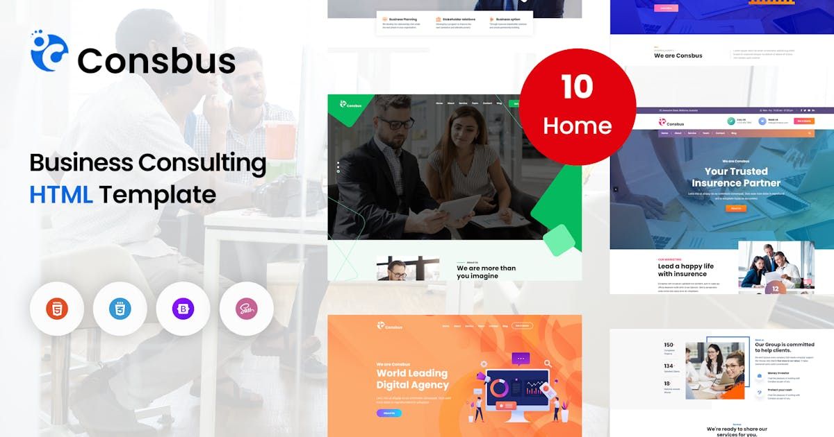 Consbus - One Page Template - code.market
