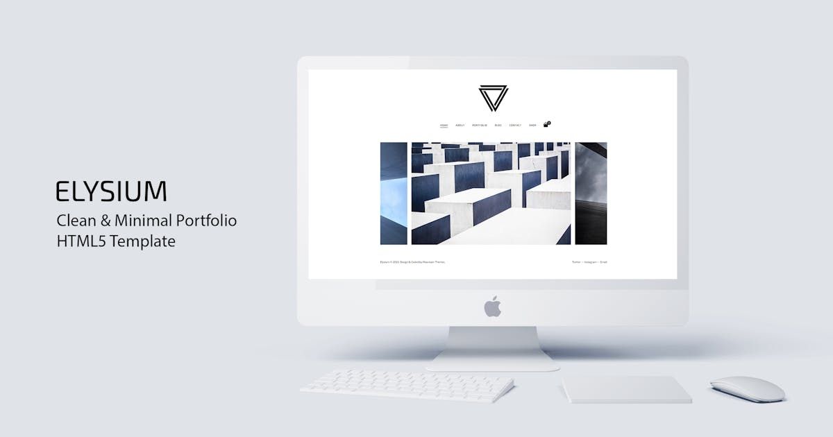 Elysium - Clean & Minimal Portfolio HTML5 Template - code.market
