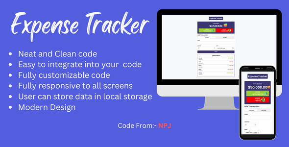Expense Tracker / Budget Tracker - code.market