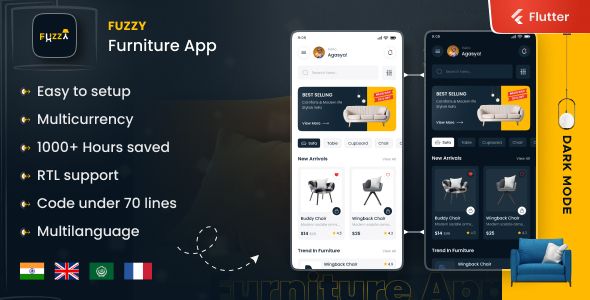 Fuzzy - Ecommerce Flutter Ui KIt Template - code.market